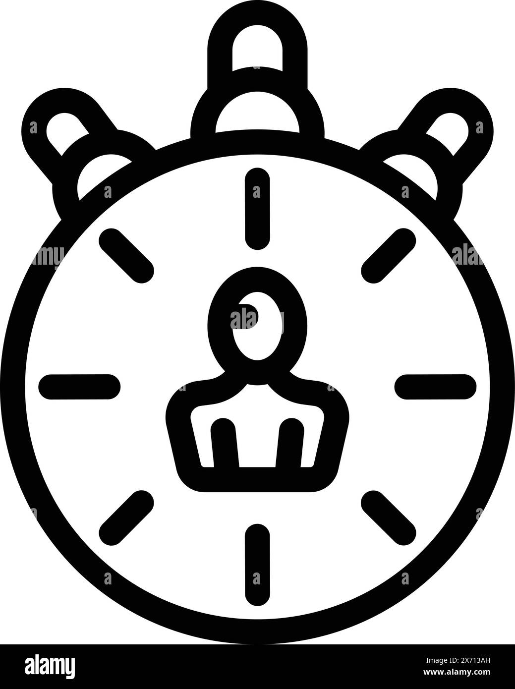 Self improvement and discovery icon outline vector. Life balance coach ...