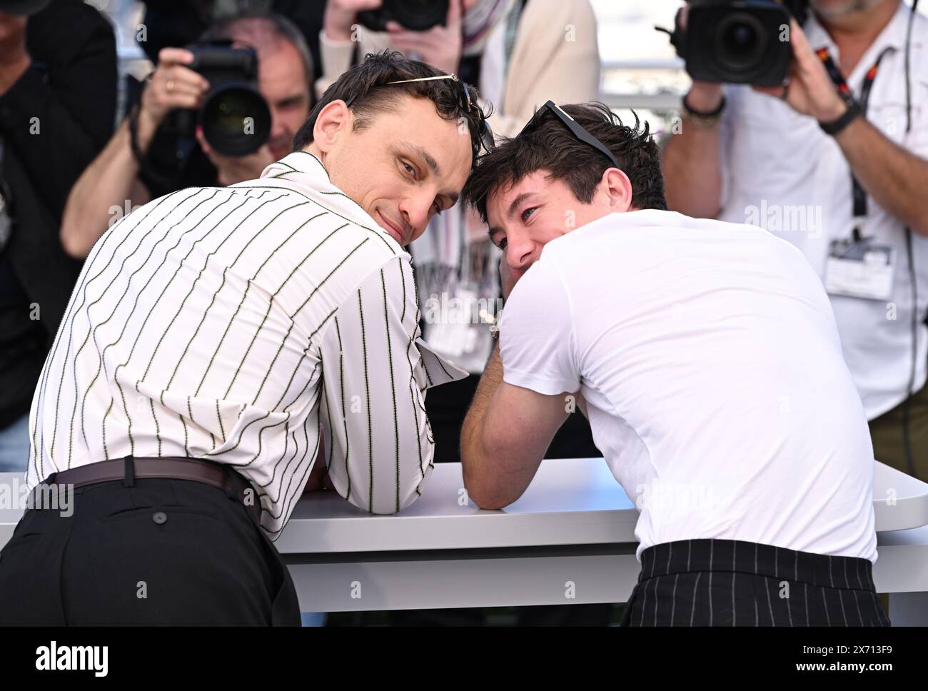 Cannes, France. May 17th, 2024. Barry Keoghan and Franz Rogowski ...