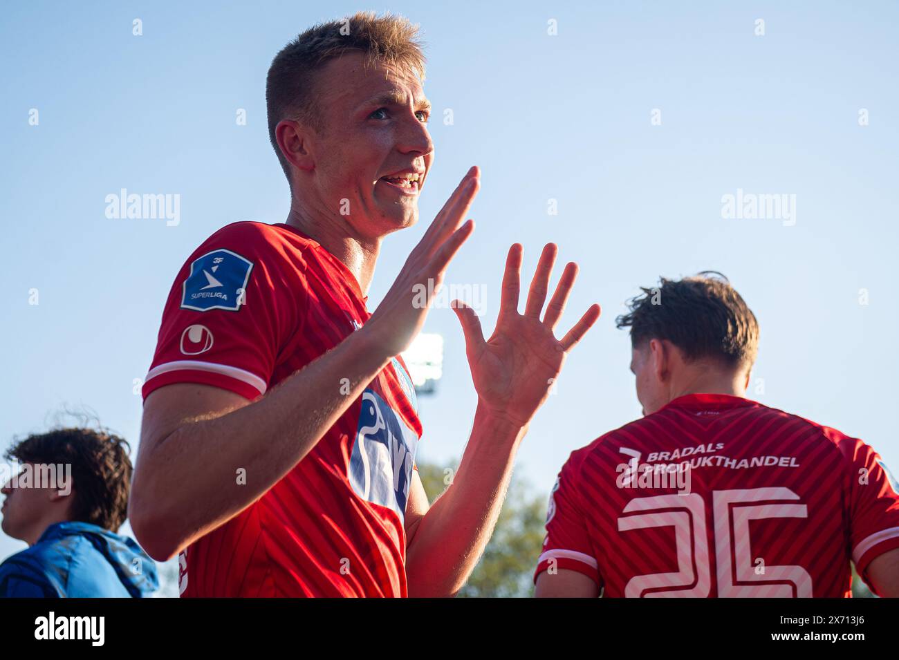 Aarhus, Denmark. 16th May, 2024. Frederik Rieper of Silkeborg IF seen ...