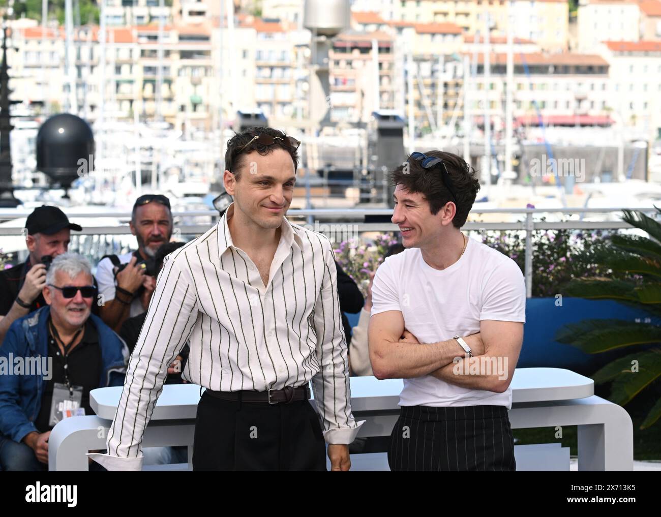 Cannes, France. May 17th, 2024. Barry Keoghan and Franz Rogowski ...