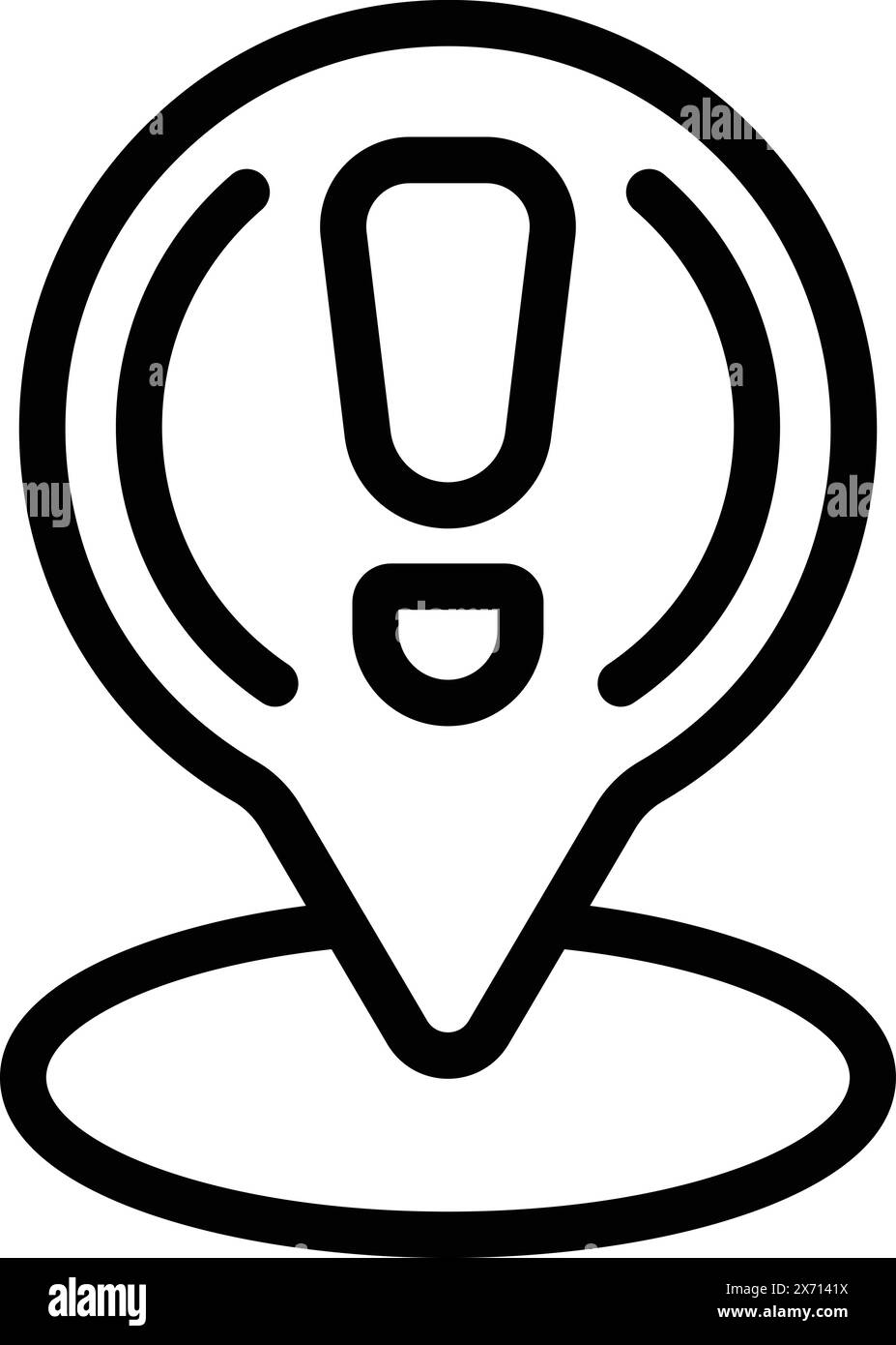 FAQ exclamation mark icon outline vector. Problem solving information ...