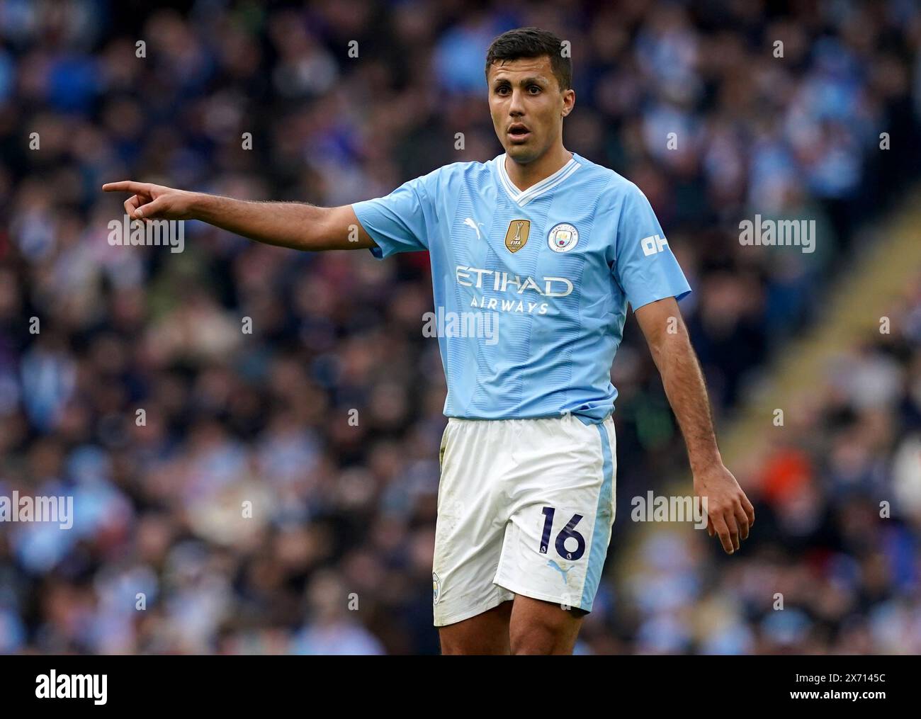 File photo dated 31-03-2024 of Manchester City's Rodri. City's midfield ...