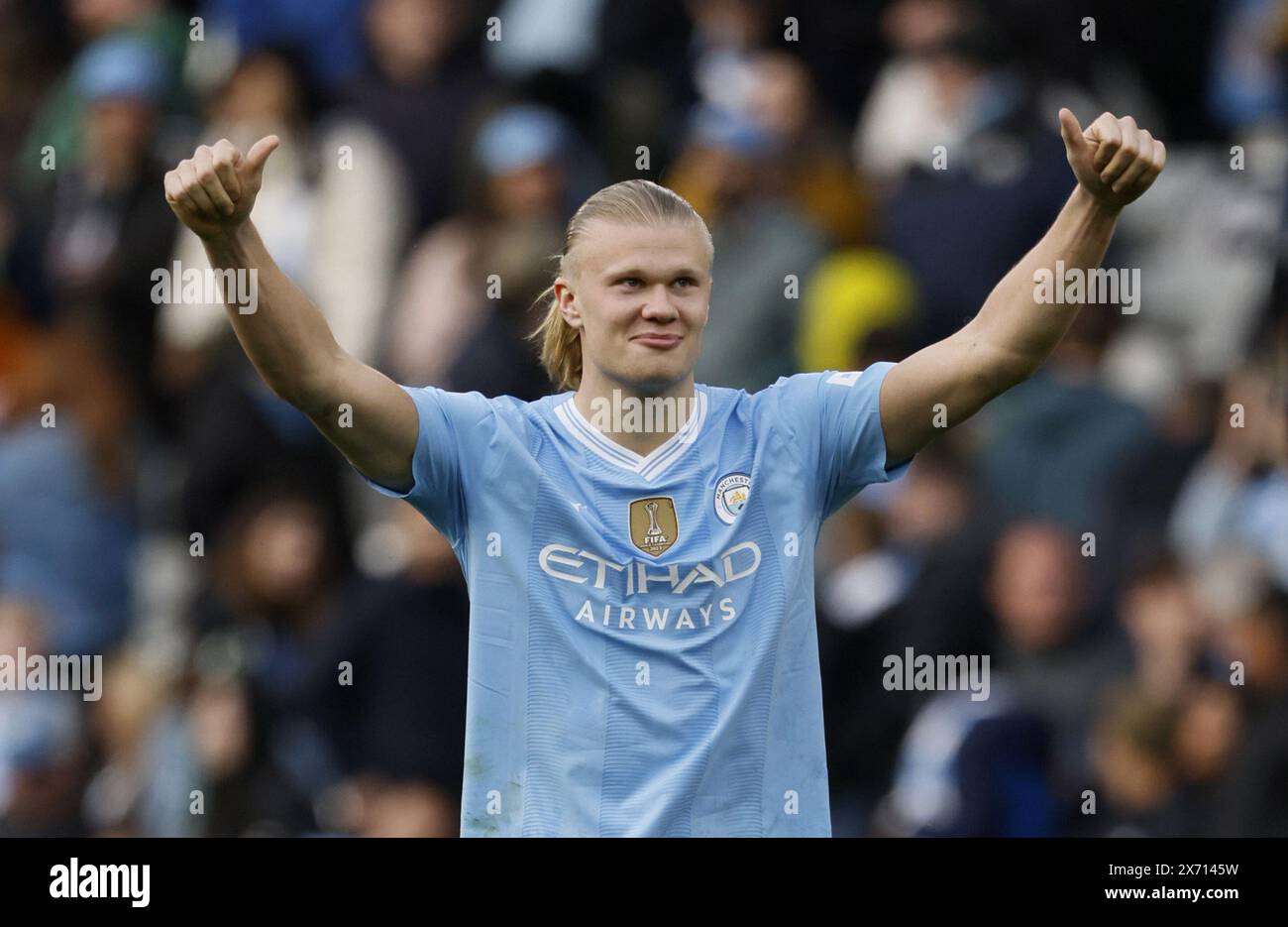 File photo dated 04-05-2024 of Manchester City's Erling Haaland. Norway ...