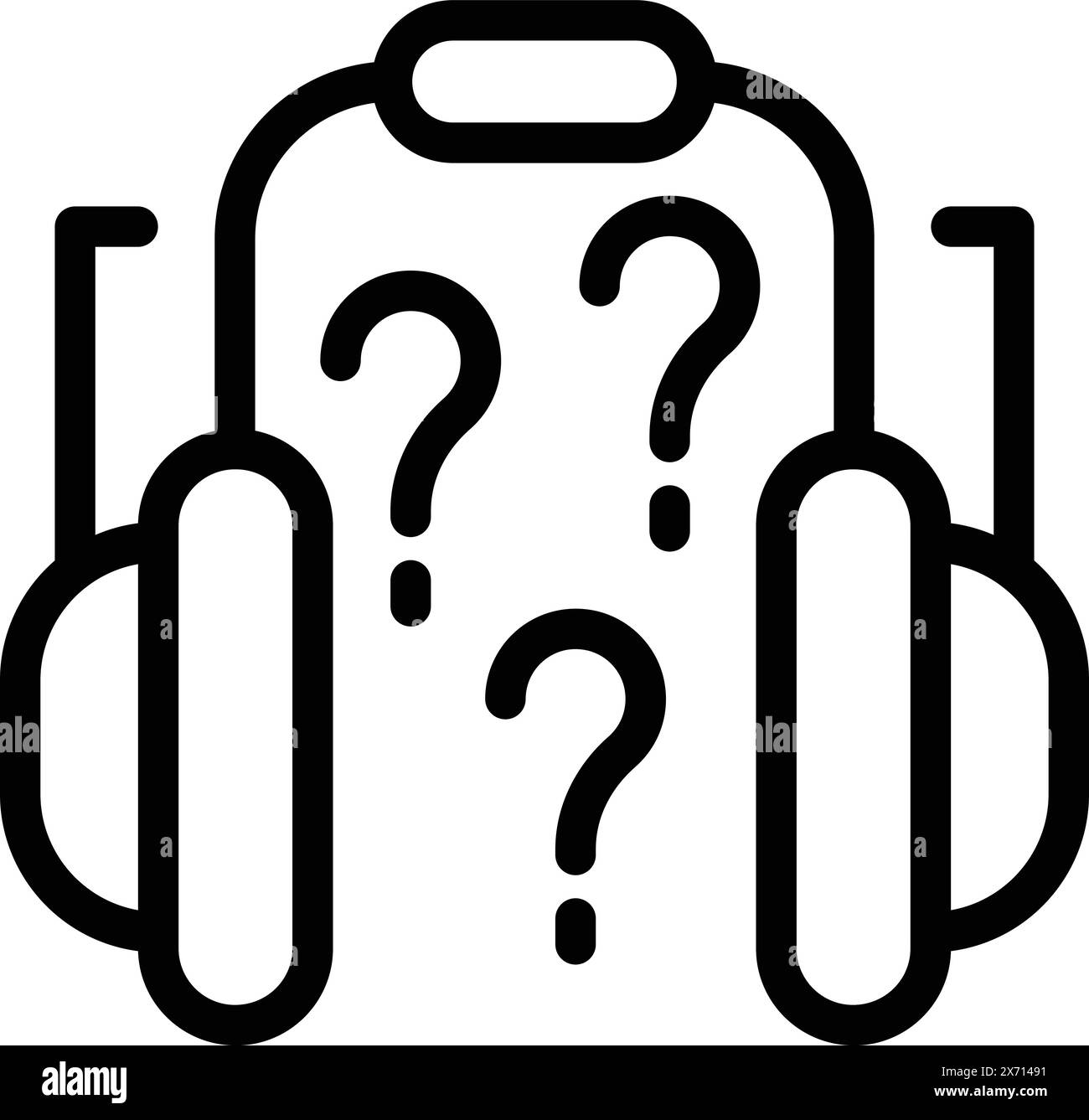 Helpline assistance icon outline vector. Customer call center. Hotline ...