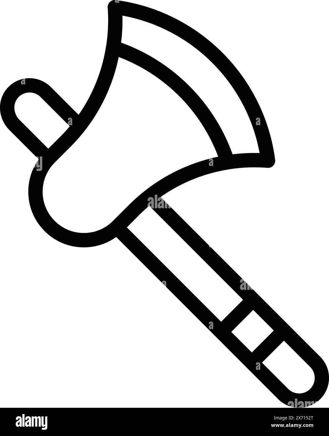 Viking axe icon outline vector. Iceland symbol. Nordic historical ...