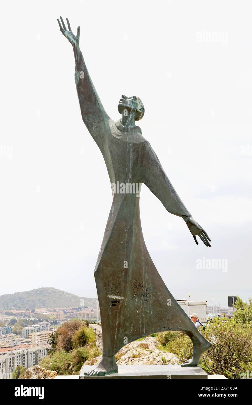 Bronze Statue of St Francis of Assisi, sculpted by Martini , Mount ...