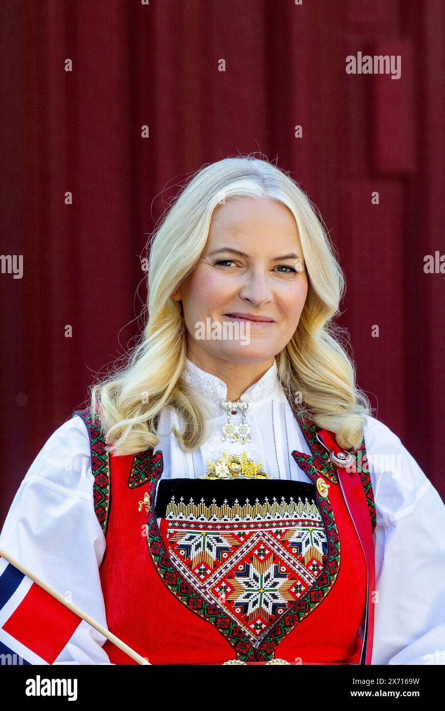 Skaugum, Norwegen. 17th May, 2024. Crown Princess Mette Marit of Norway ...