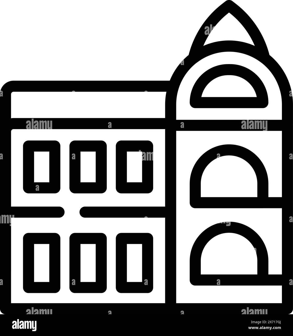 Saint Petersburg sightseeing icon outline vector. Discover imperial ...