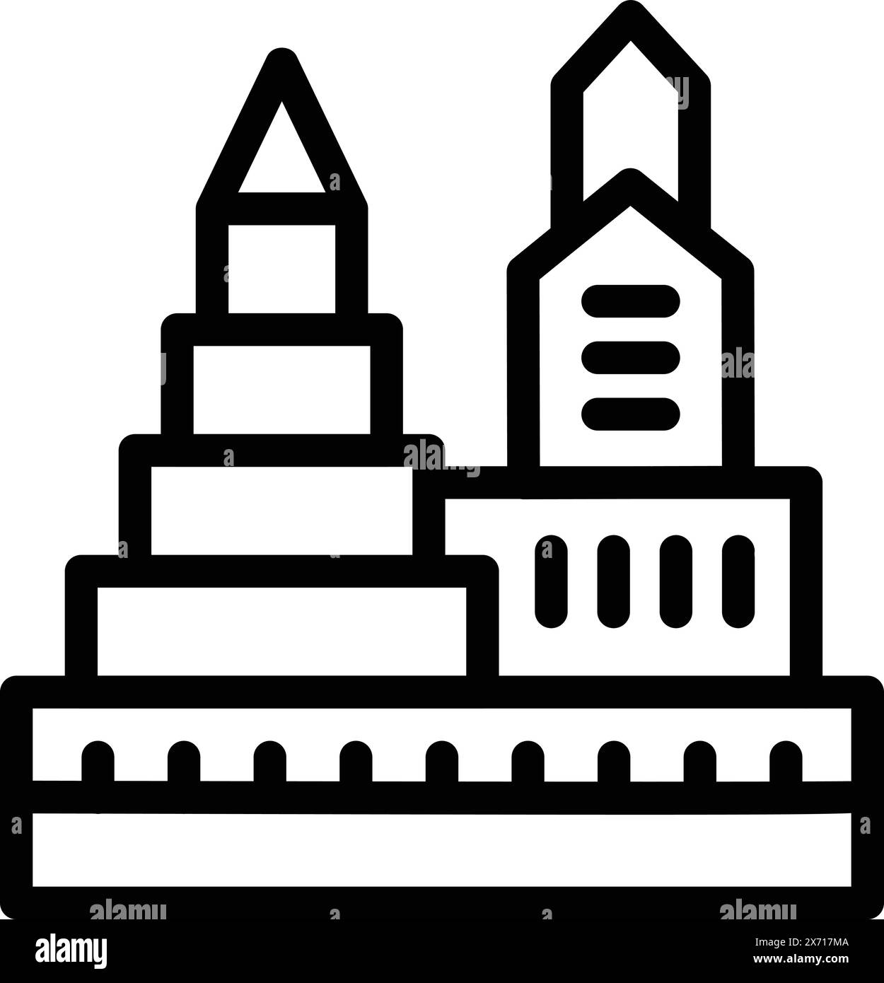 Saint Petersburg royal palace icon outline vector. Imperial cultural ...