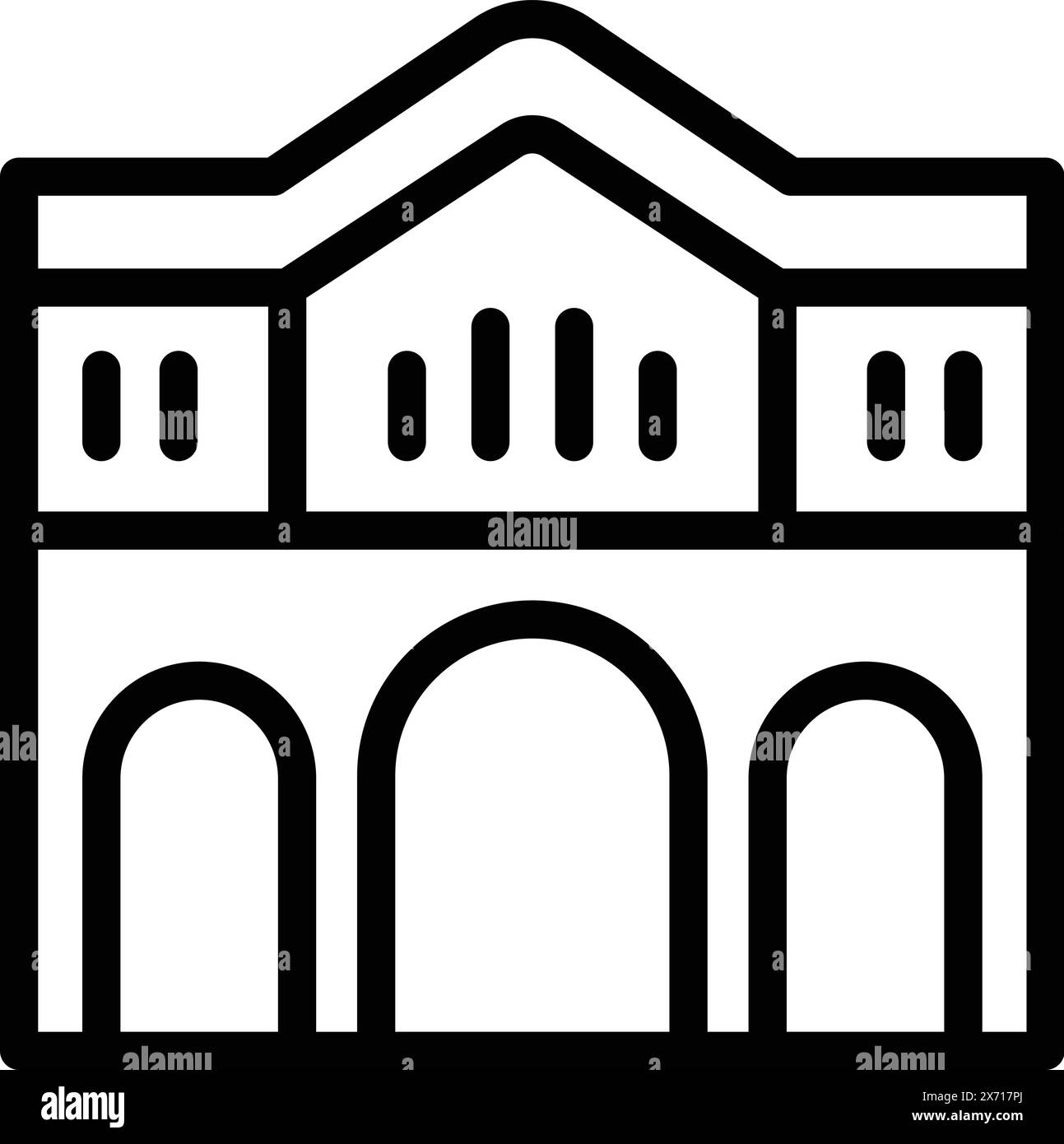 Saint Petersburg famous fortress icon outline vector. Cultural ...