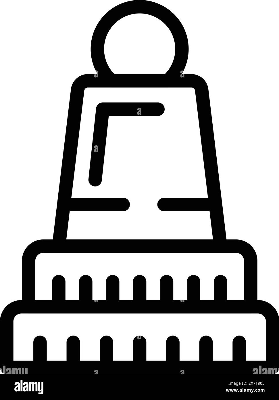 Imperial city monument icon outline vector. Saint Petersburg landmark ...