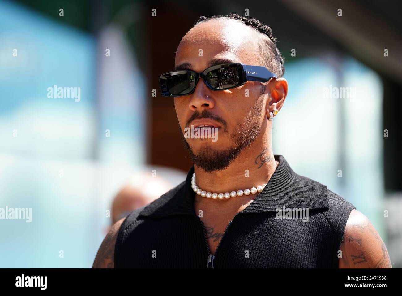 Mercedes driver Lewis Hamilton at the Autodromo Internazionale Enzo e ...