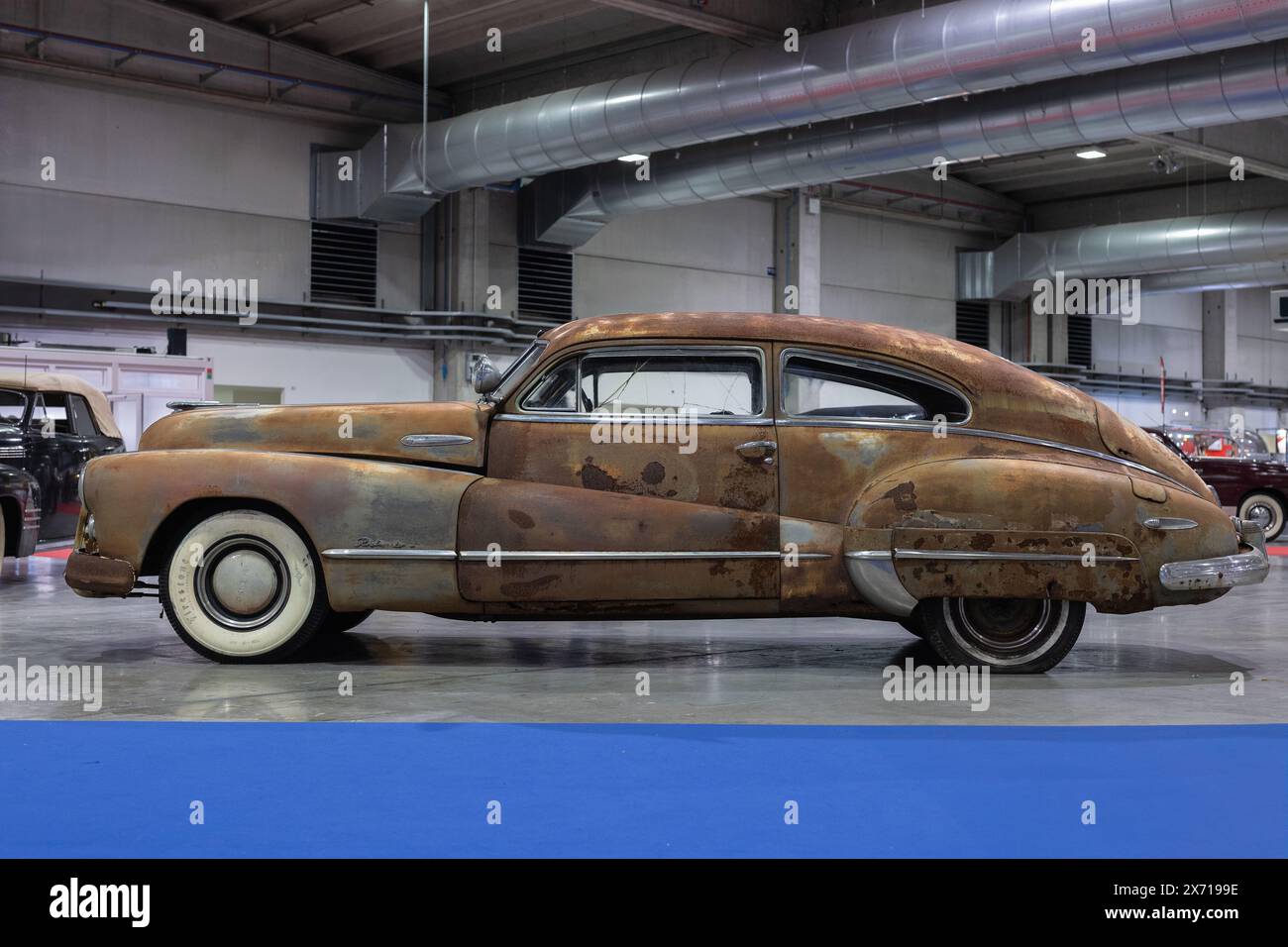 Rusty Buick Fastback Coupe Roadmaster Sedanette Produced in 1946 Stock ...
