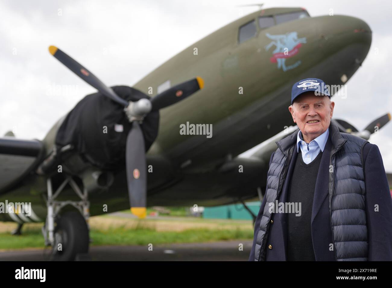 Veteran Royal Air Force pilot Colin Bell, a 103-year-old former ...