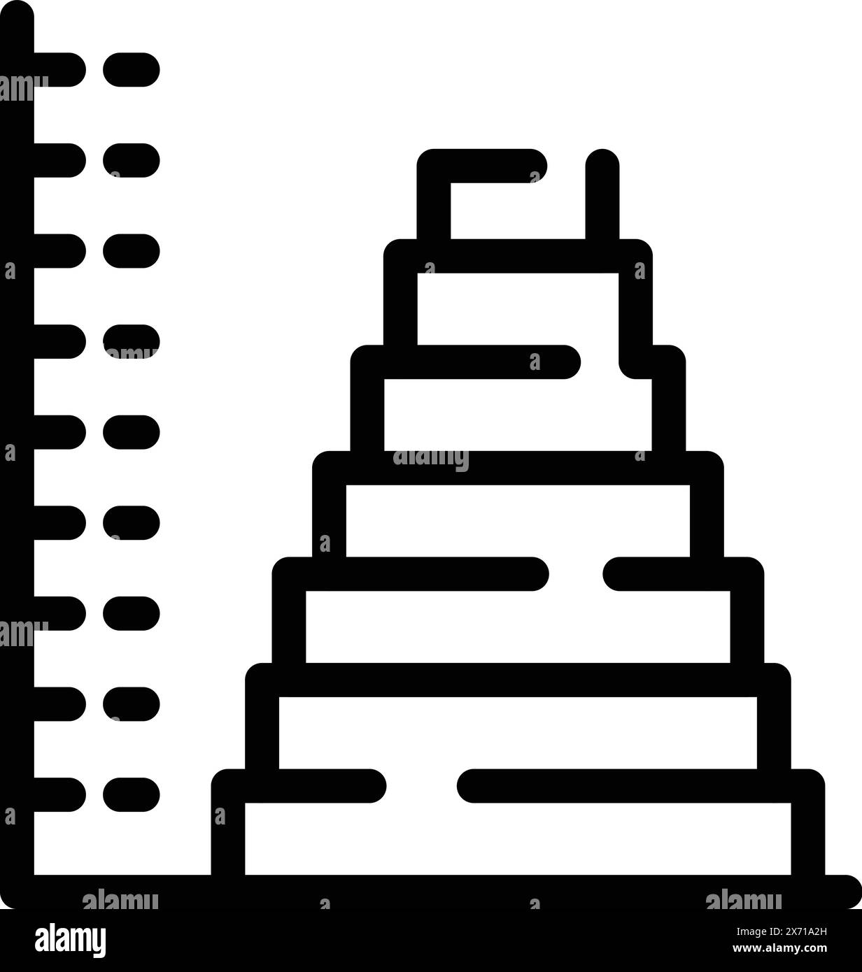 Vector illustration of a step progress bar for infographics ...