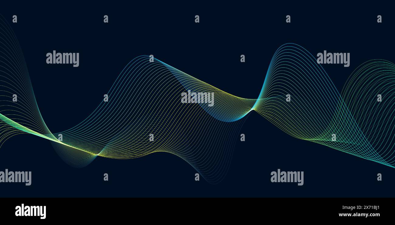 Modern banner design with a flowing lines design Stock Vector Image ...