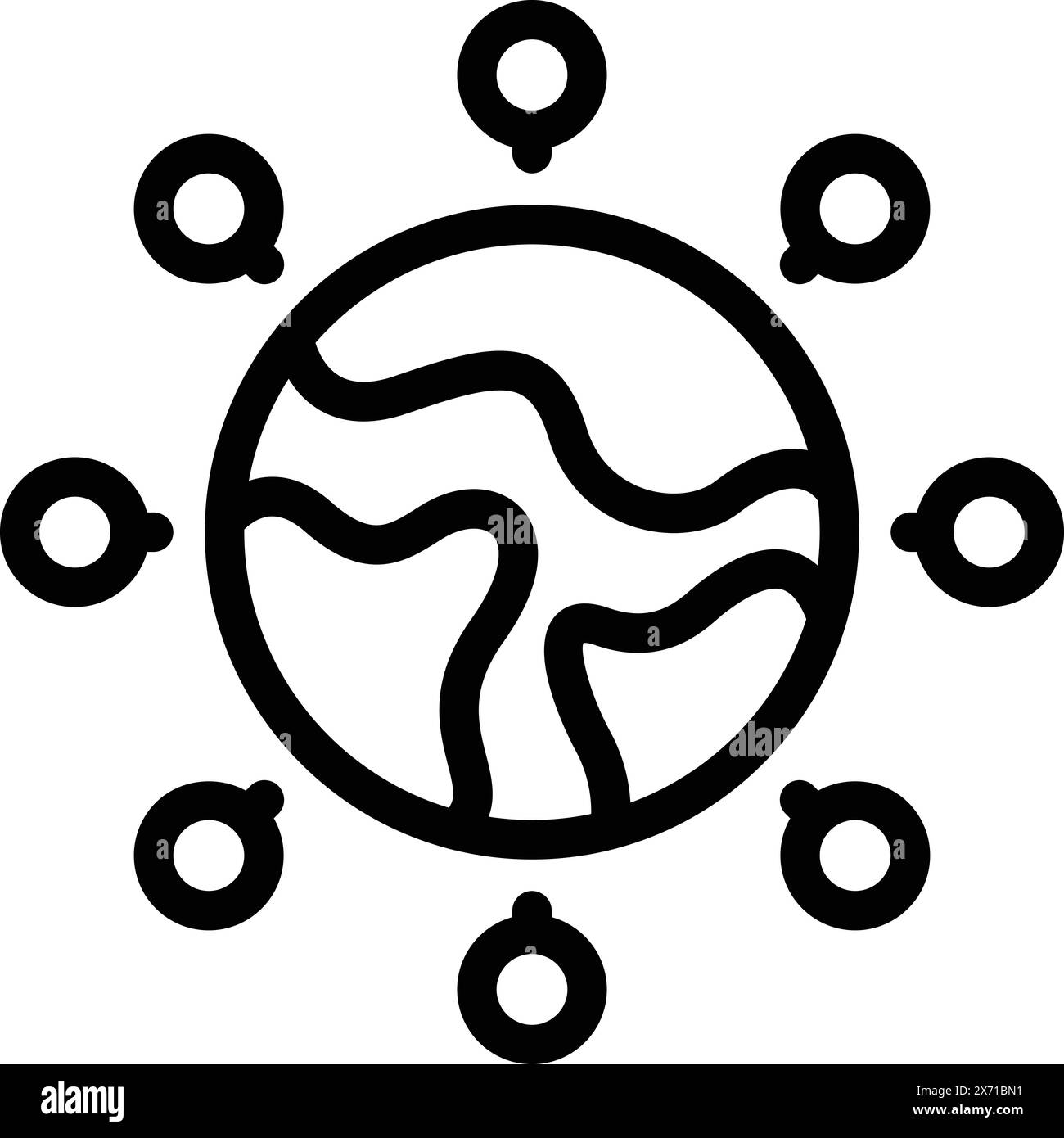 World friendship and peace village Stock Vector Images - Alamy