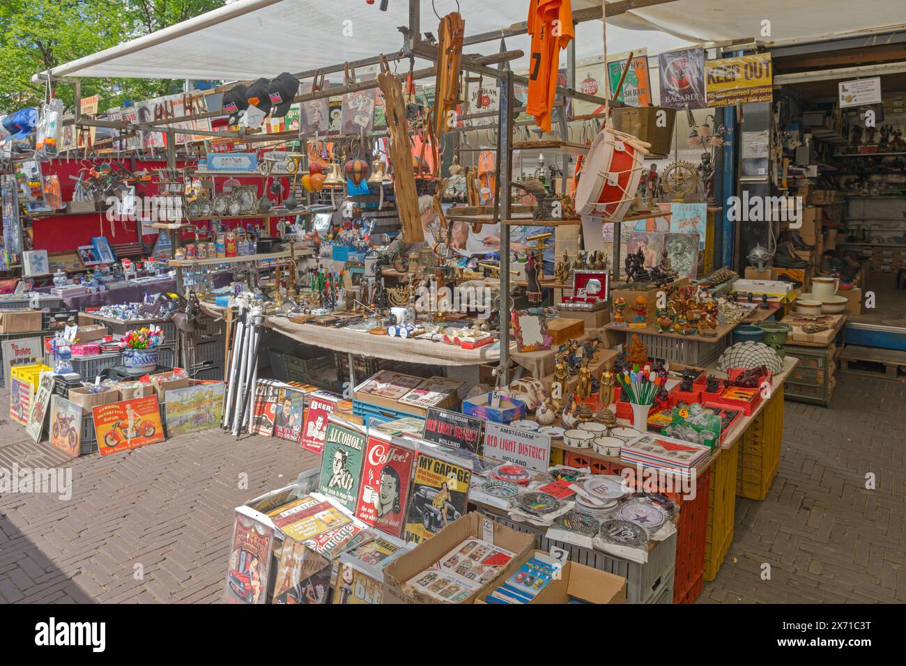 Amsterdam, Netherlands - May 16, 2018: Brass Metal Objects Knick Knack ...