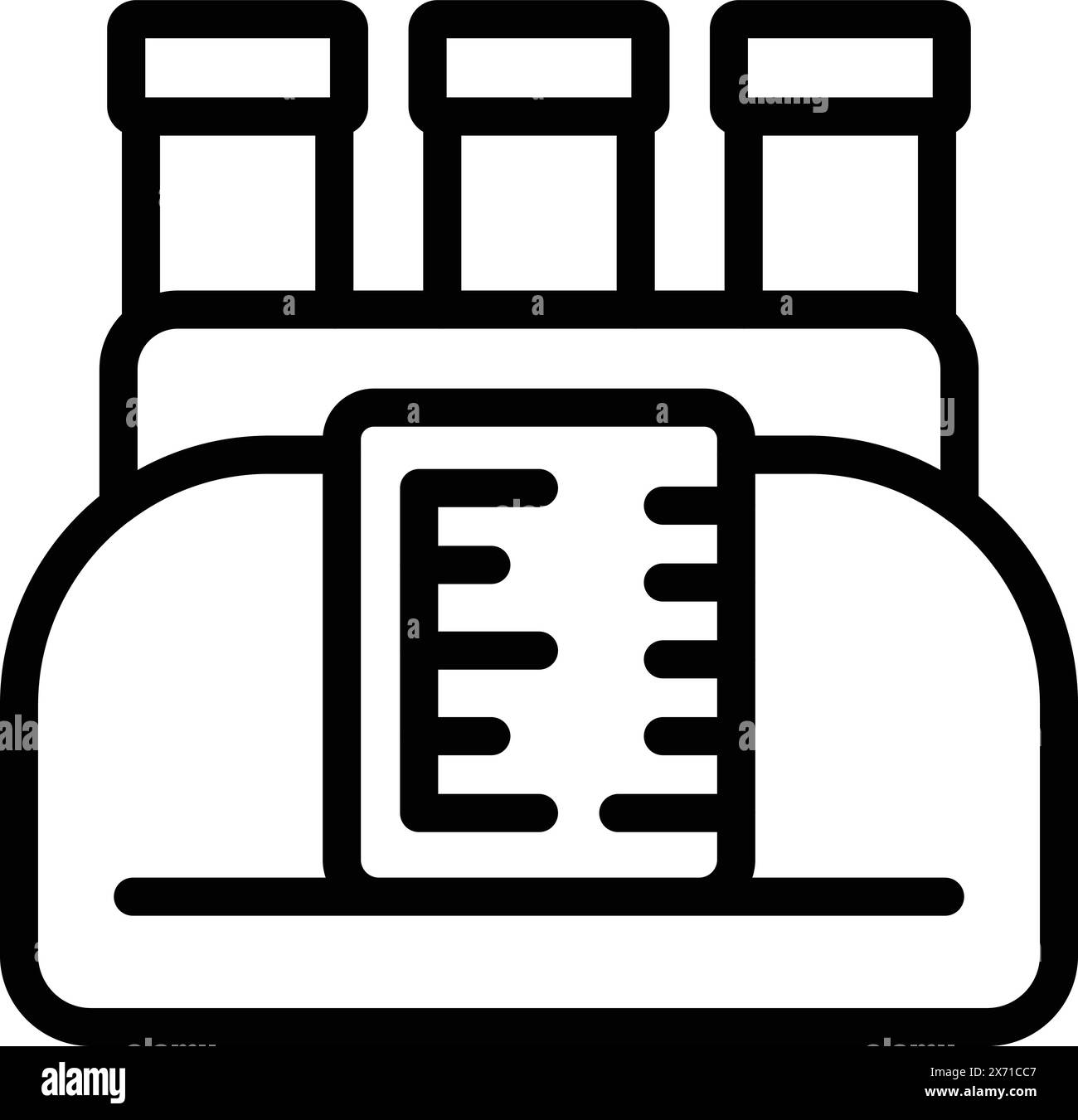 Simple and minimalist industrial factory line icon in black and white ...