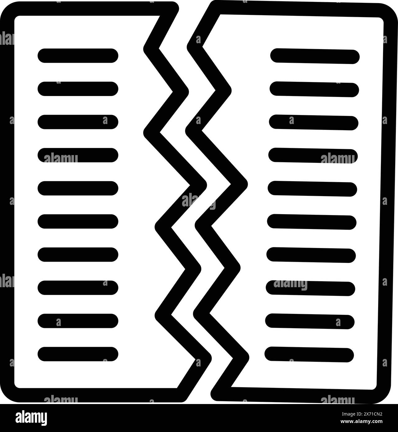 Business plan failure icon outline vector. Startup breakdown ...