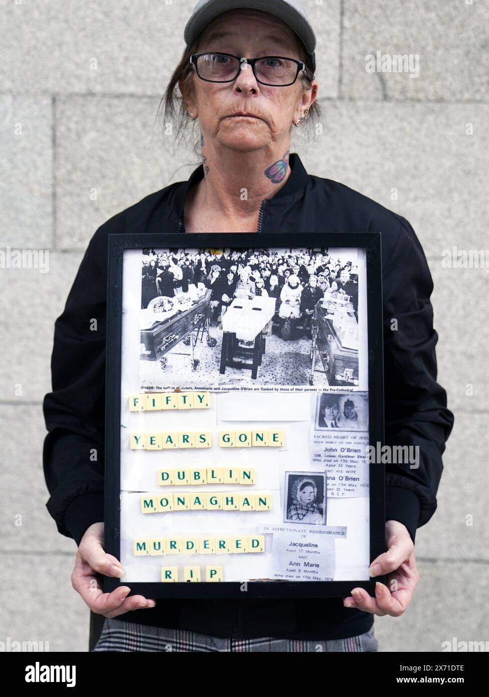 Cathy Ellis arrives for mass at the Pro-Cathedral in Dublin to mark the ...