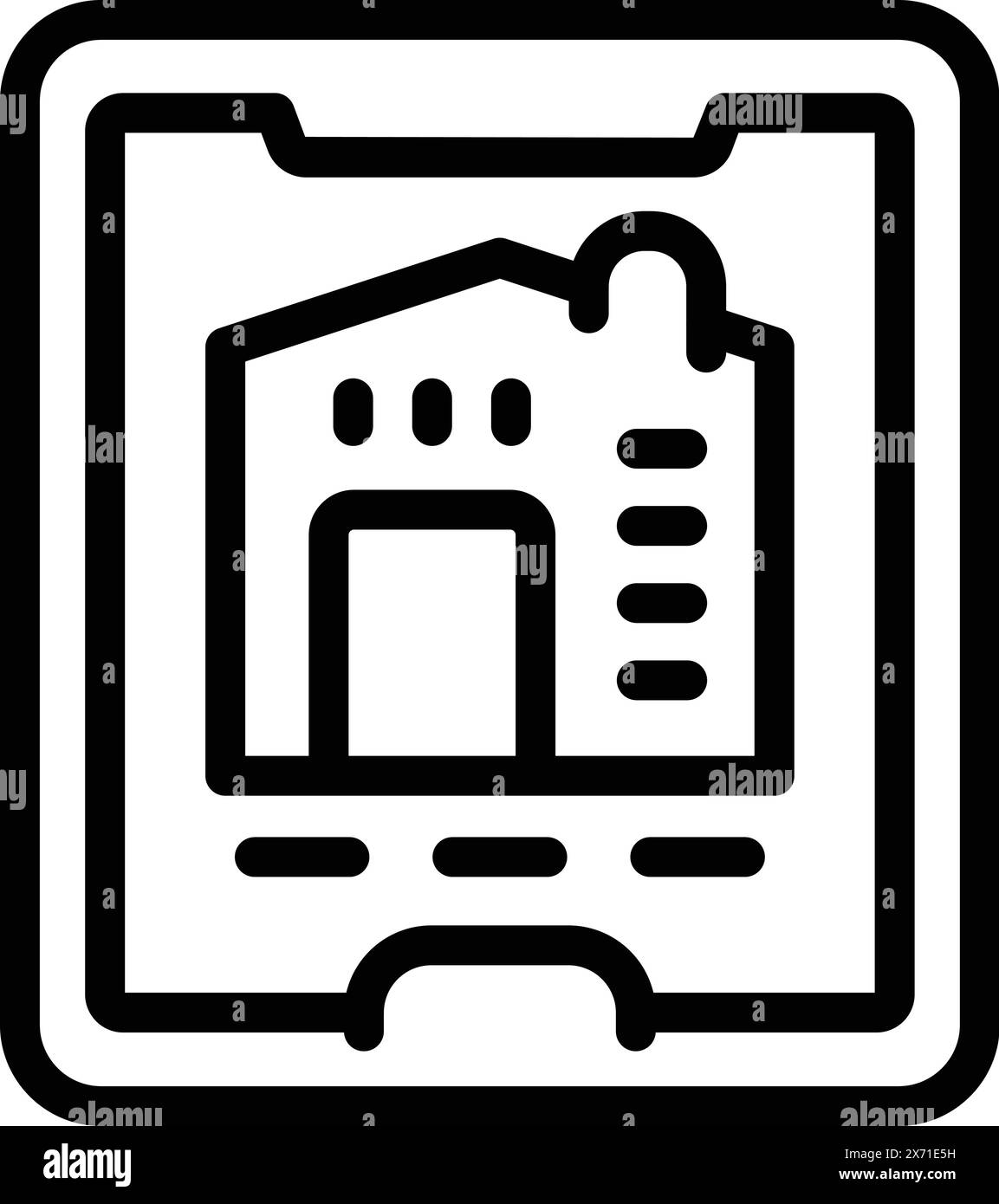 Internet of things home icon outline vector. Smart tech development ...