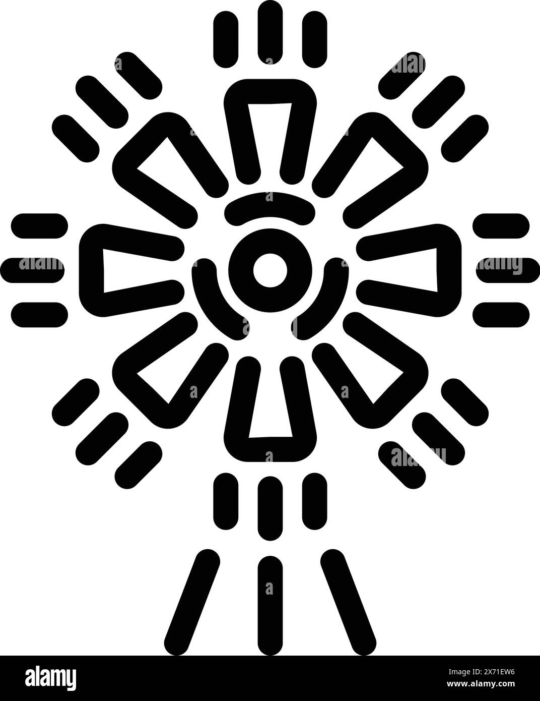 Radiant backdrop radial sunburst Black and White Stock Photos & Images ...