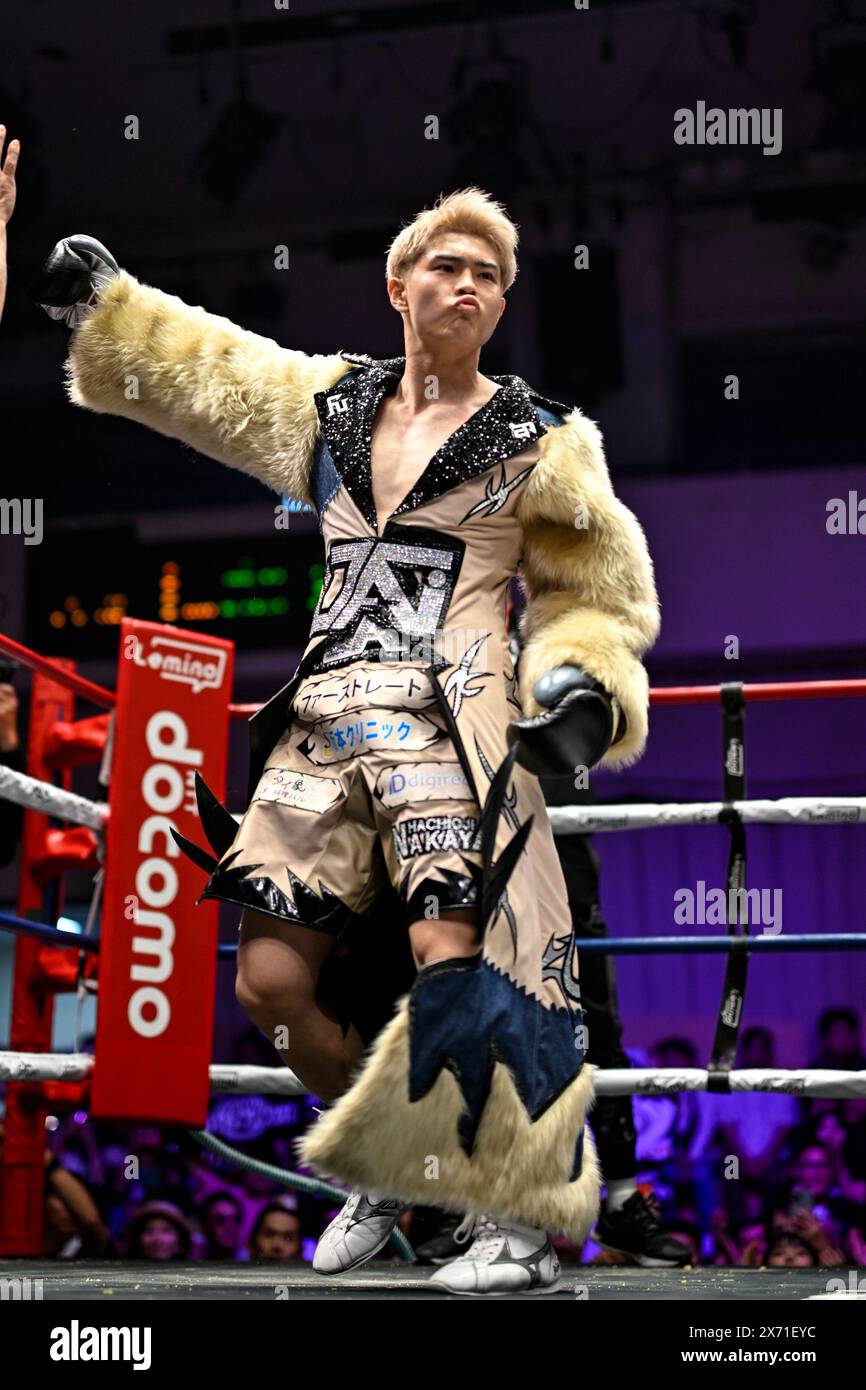 Tokyo, Japan. 16th May, 2024. Jin Sasaki of Japan before the vacant OPBF Welterweight and WBO ...