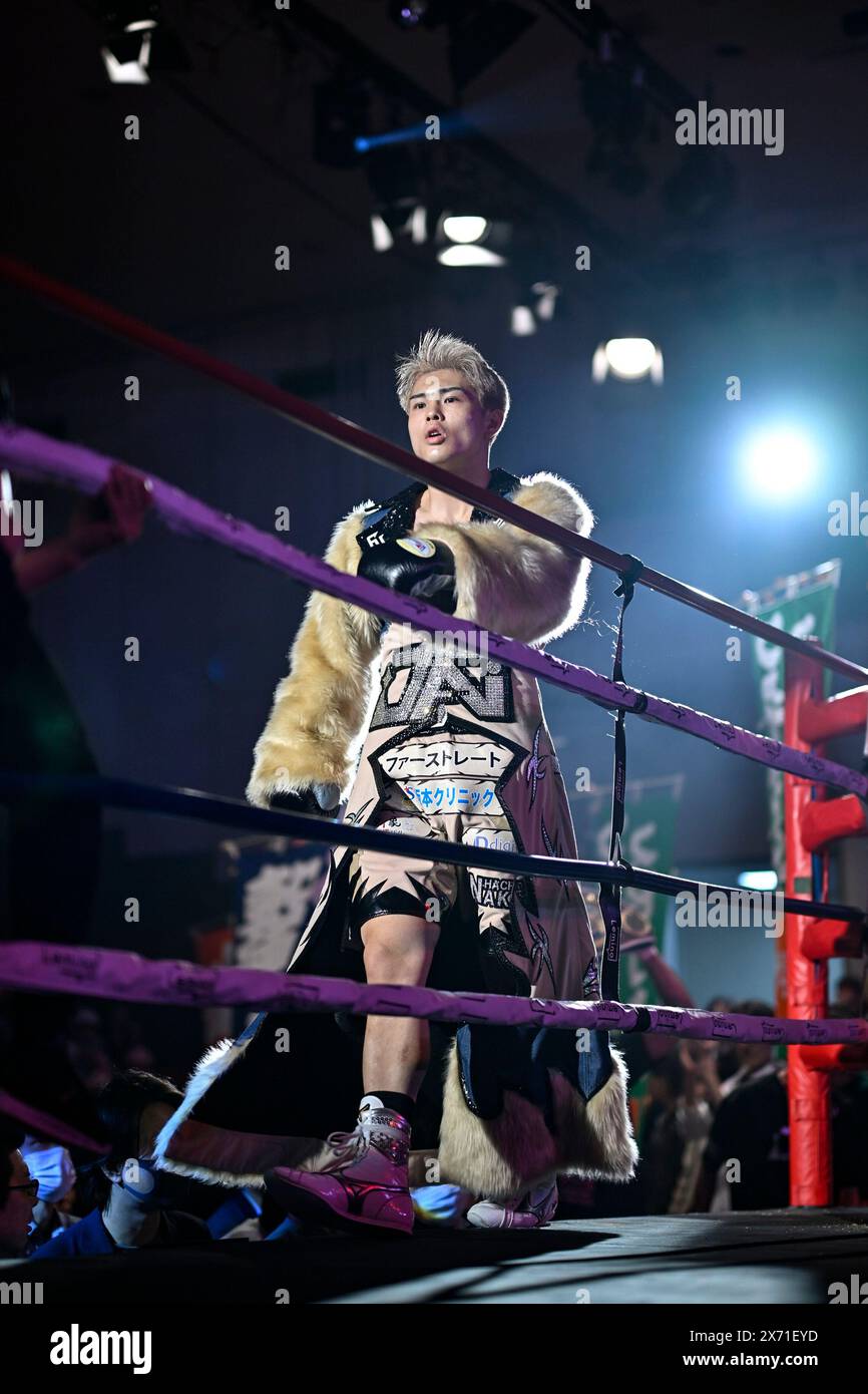 Tokyo, Japan. 16th May, 2024. Jin Sasaki of Japan before the vacant OPBF Welterweight and WBO ...