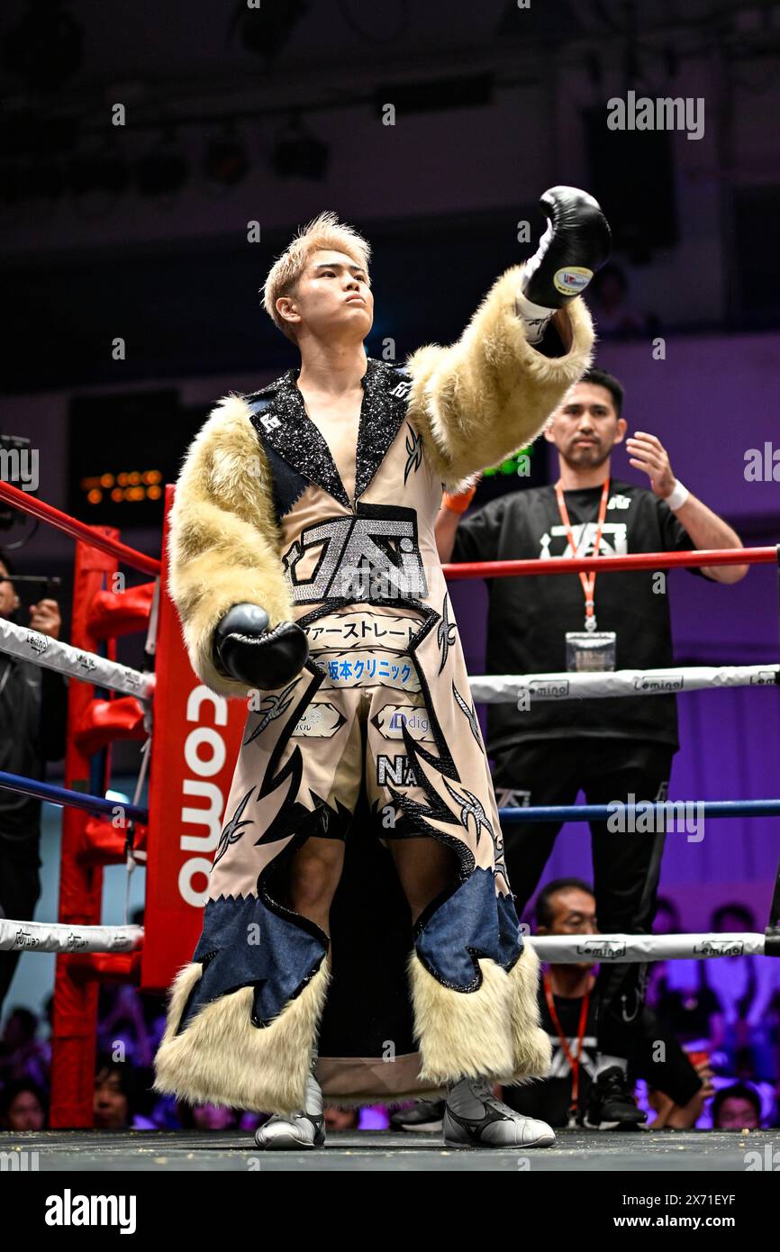 Tokyo, Japan. 16th May, 2024. Jin Sasaki of Japan before the vacant OPBF Welterweight and WBO ...