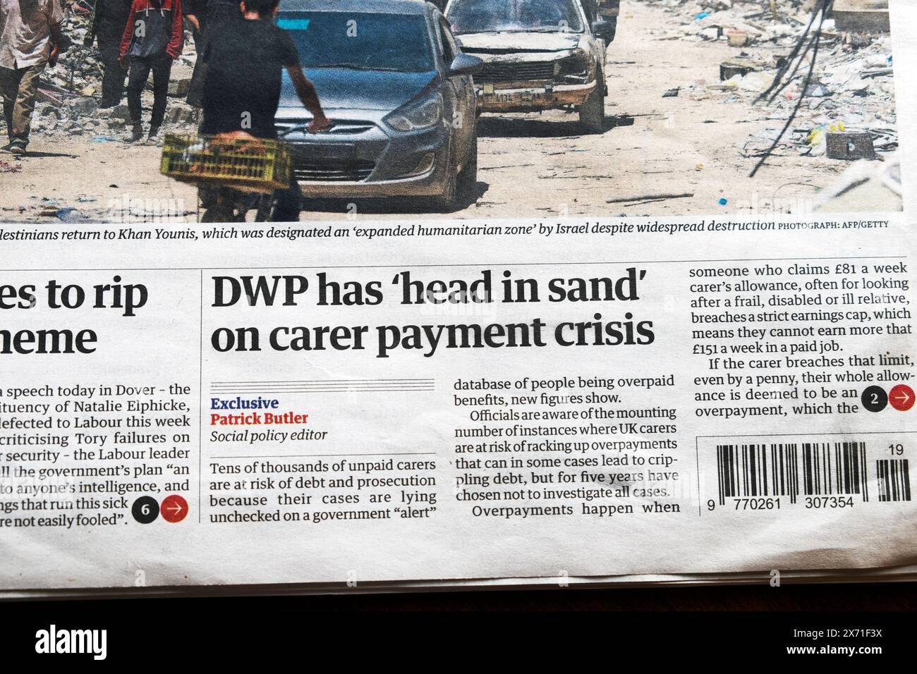 Department of Work and Pensions 'DWP has 'head in sand' on carer ...