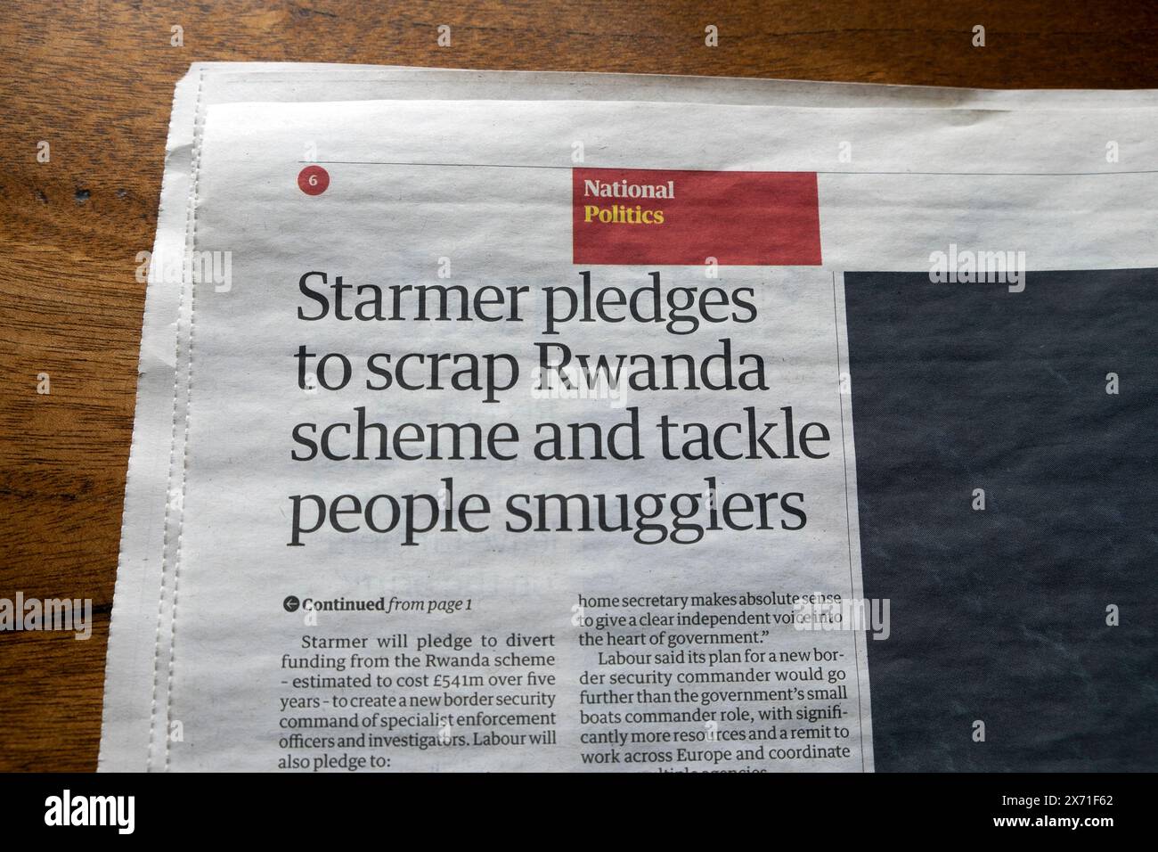 Keir 'Starmer pledges to scrap Rwanda scheme and tackle people ...