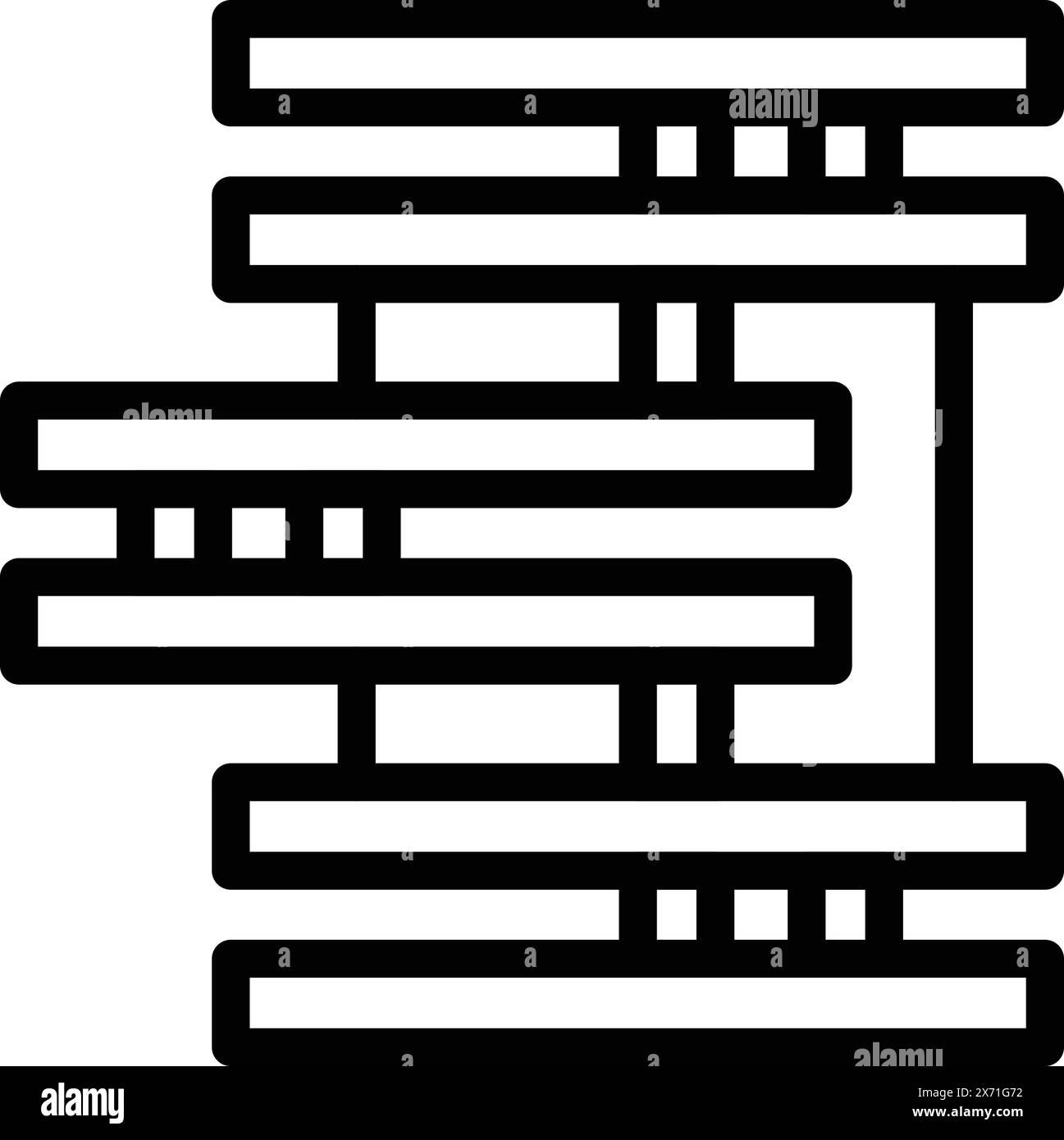 Simplistic line art forming an abstract geometric pattern in a black ...