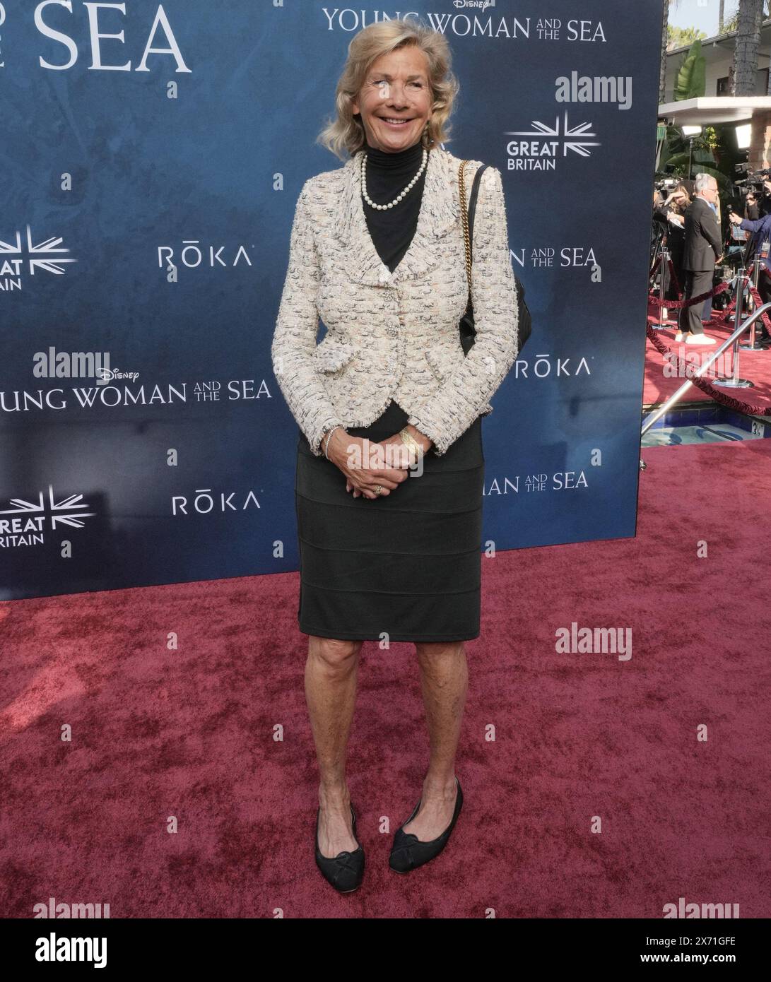 Tauna Vandeweghe arrives at the Walt Disney Studios' YOUNG WOMAN AND THE SEA Premiere held at ...