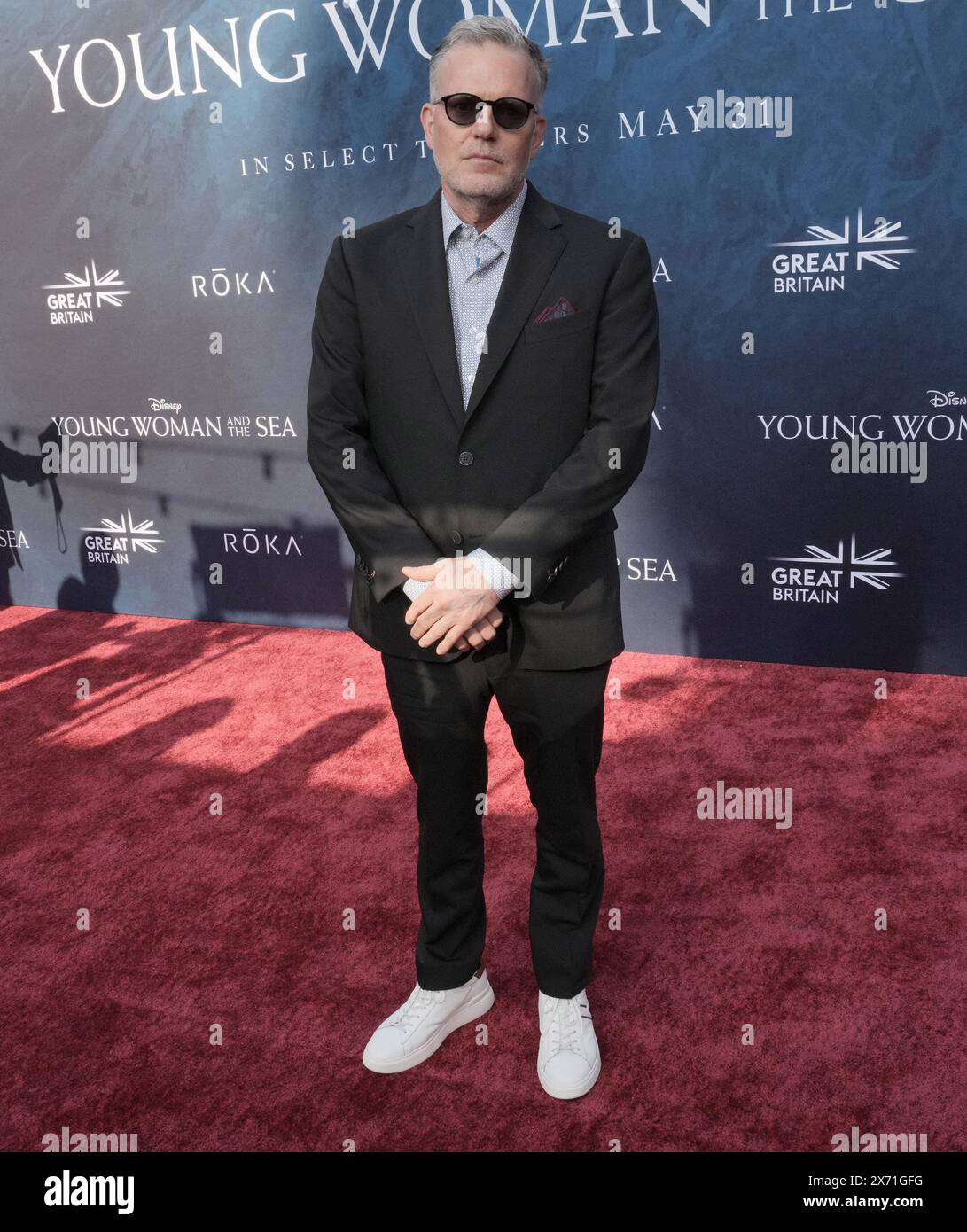 Chad Oman arrives at the Walt Disney Studios' YOUNG WOMAN AND THE SEA ...