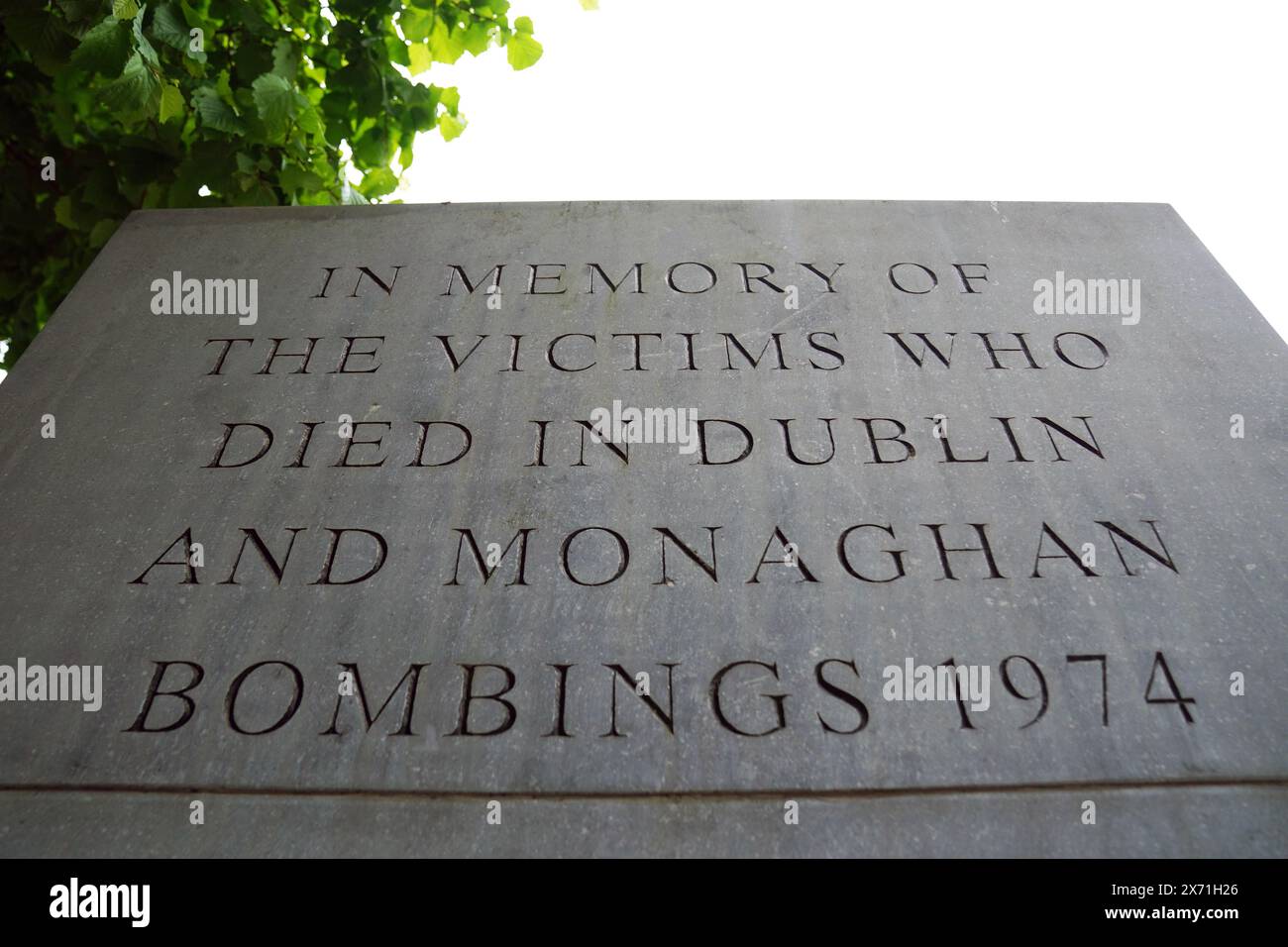 The Memorial to the victims of the Dublin and Monaghan bombings on ...