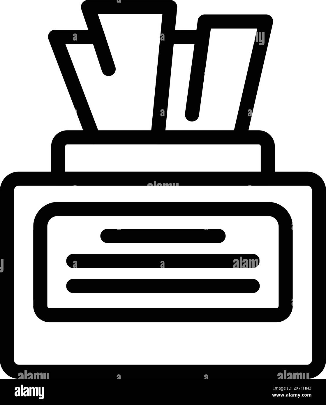 Minimalist black and white french fry icon illustration perfect for ...