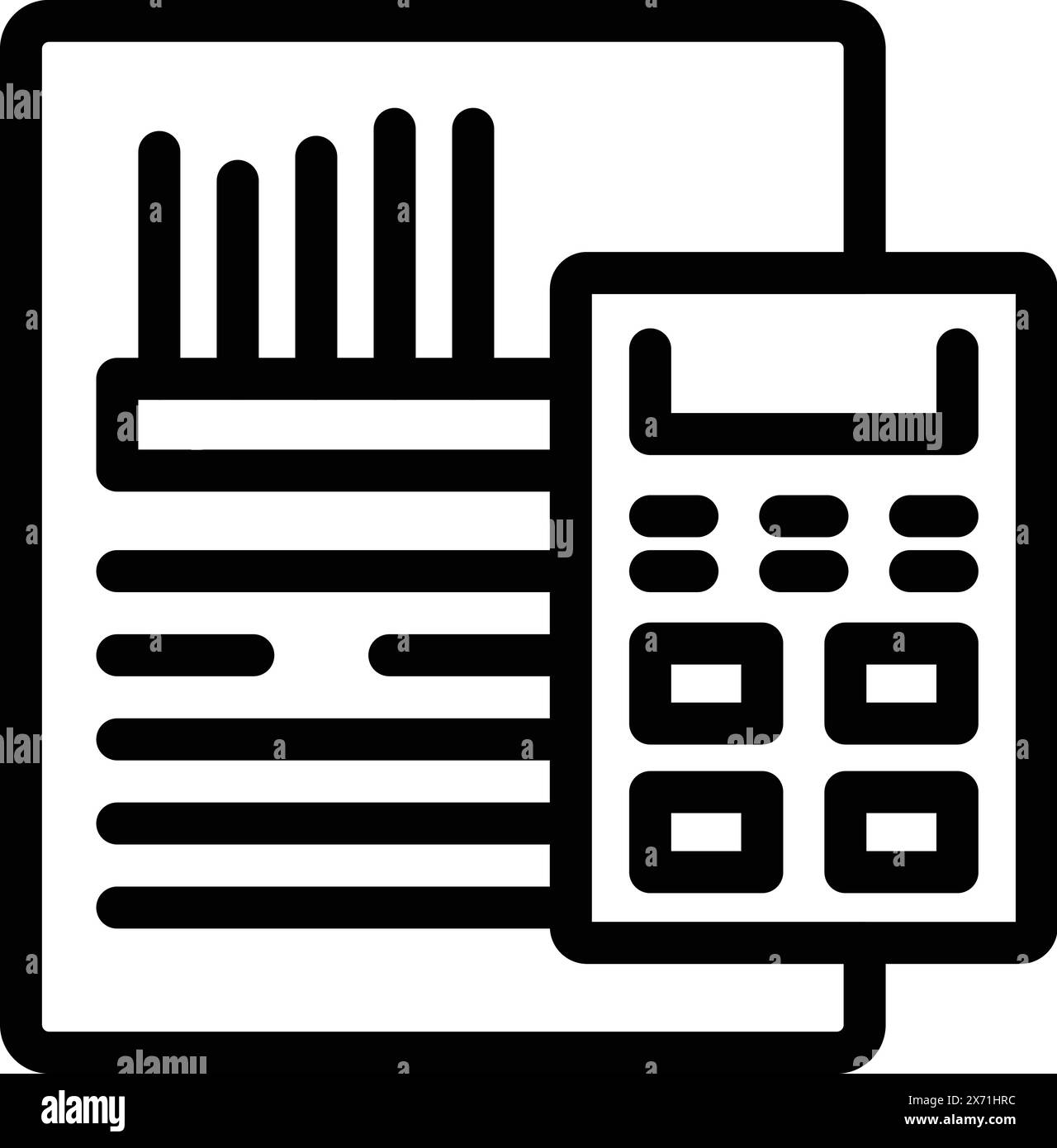 Financial planning accounting bookkeeping Black and White Stock Photos ...