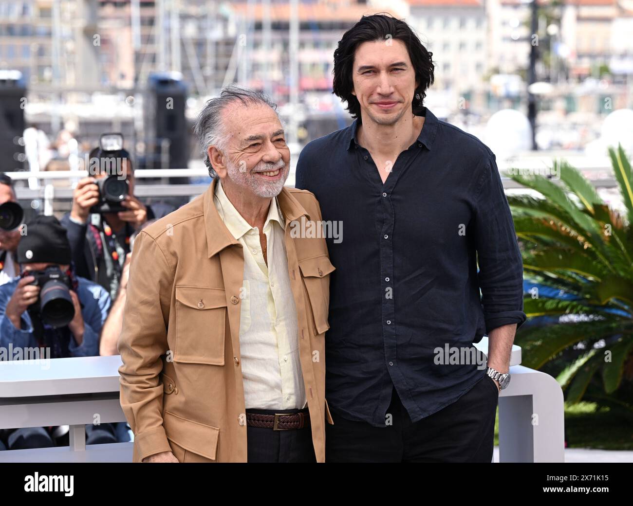 Cannes, France. May 17th, 2024. Francis Ford Coppola and Adam Driver ...