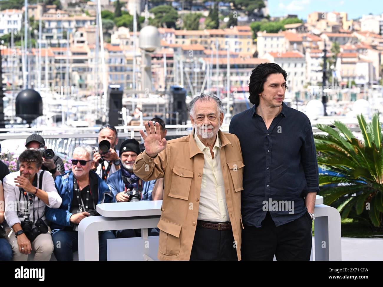 Cannes, France. May 17th, 2024. Francis Ford Coppola and Adam Driver ...