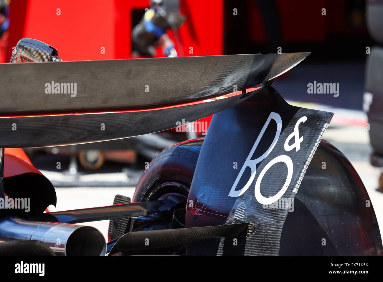 Imola, Italy - 17/05/2024, Scuderia Ferrari SF-24, mechanical detail ...