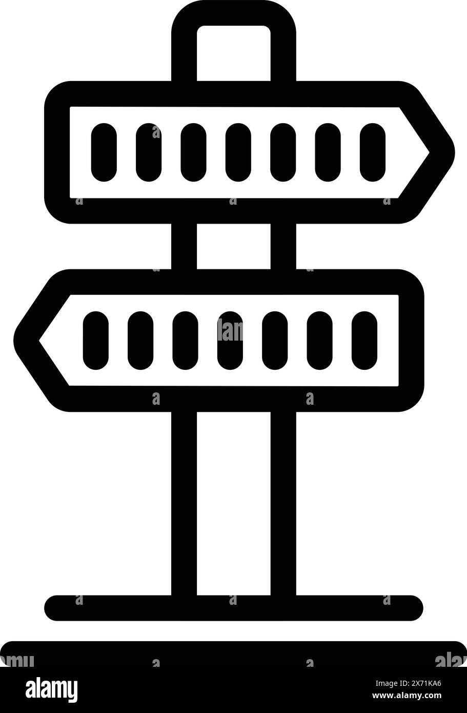 Road signs multiple junction arrows Stock Vector Images - Alamy