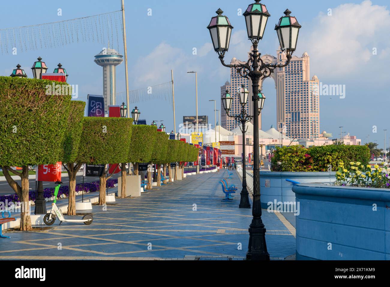 Abu Dhabi, UAE - January 4, 2024: A scenic view of Abu Dhabi’s ...