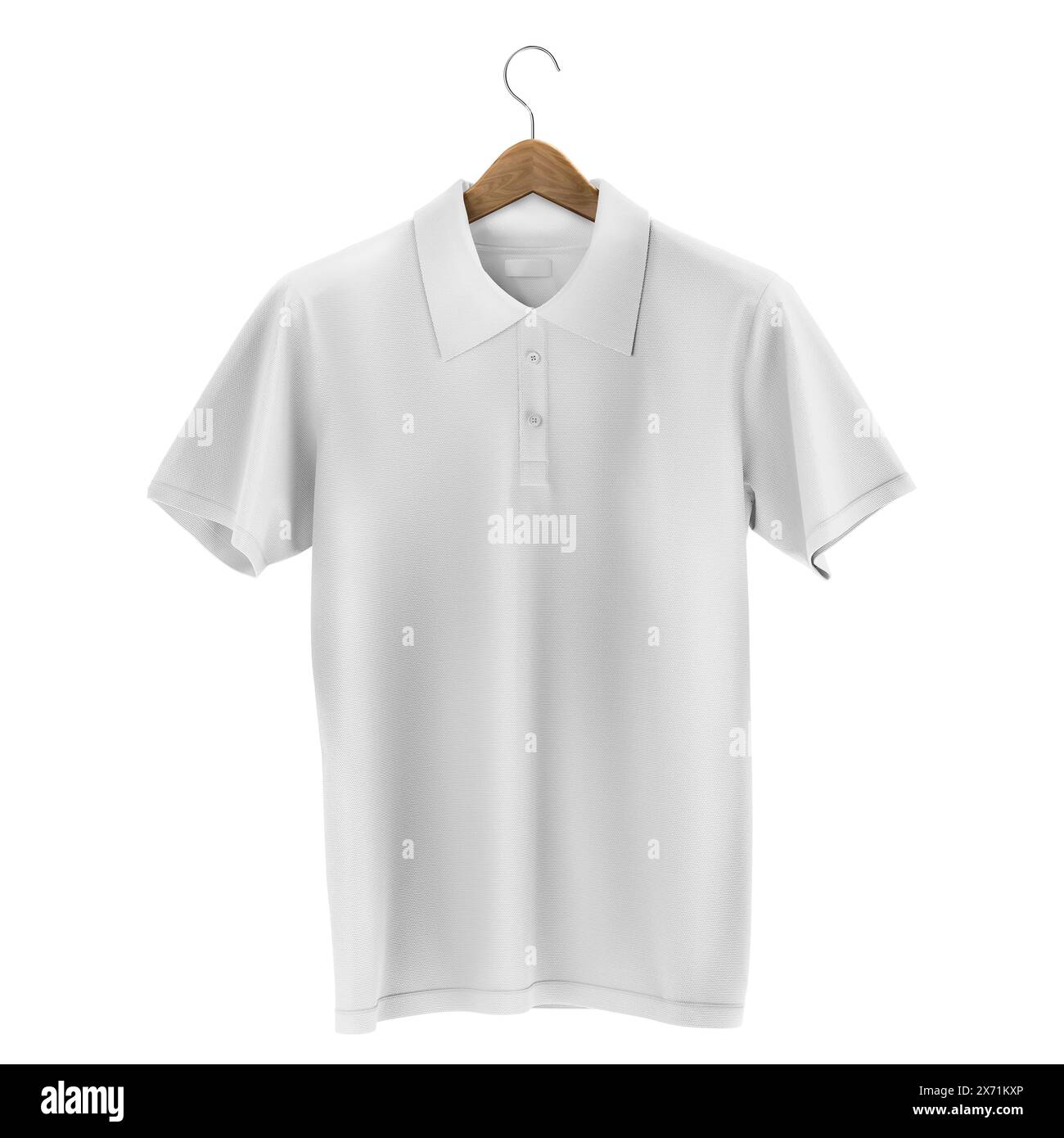 Polo Shirt Mockup: 3D Rendering on Isolated Background Stock Photo - Alamy