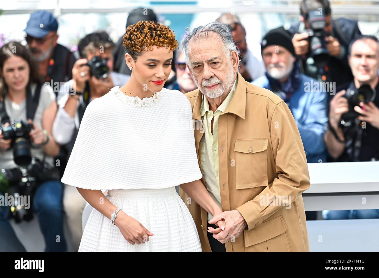 Cannes, France. 17th May, 2024. Nathalie Emmanuel and Francis Ford ...