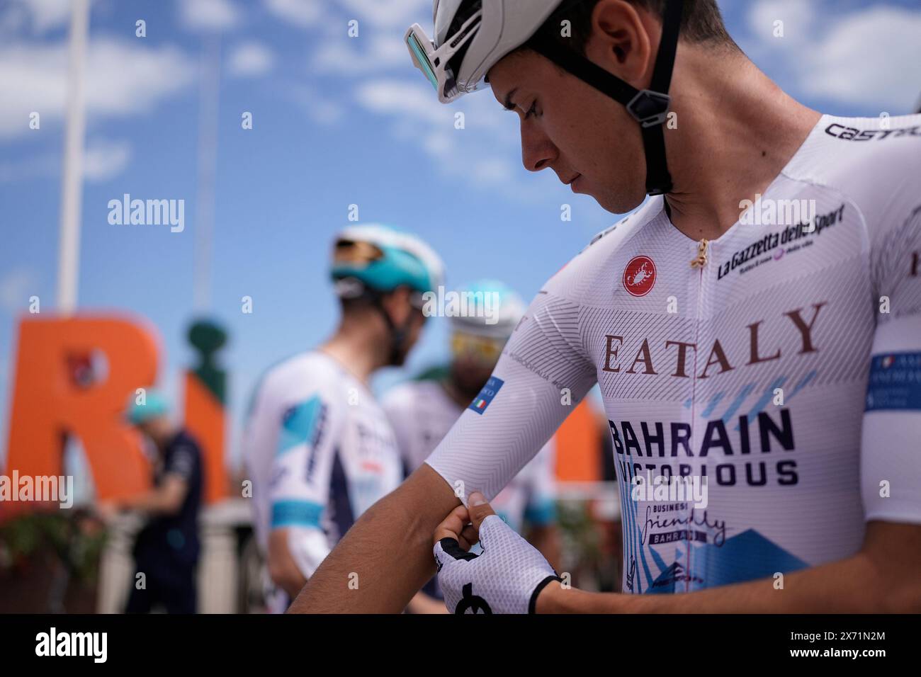 Riccione, Italia. 17th May, 2024. Tiberi Antonio (Team Bahrain ...