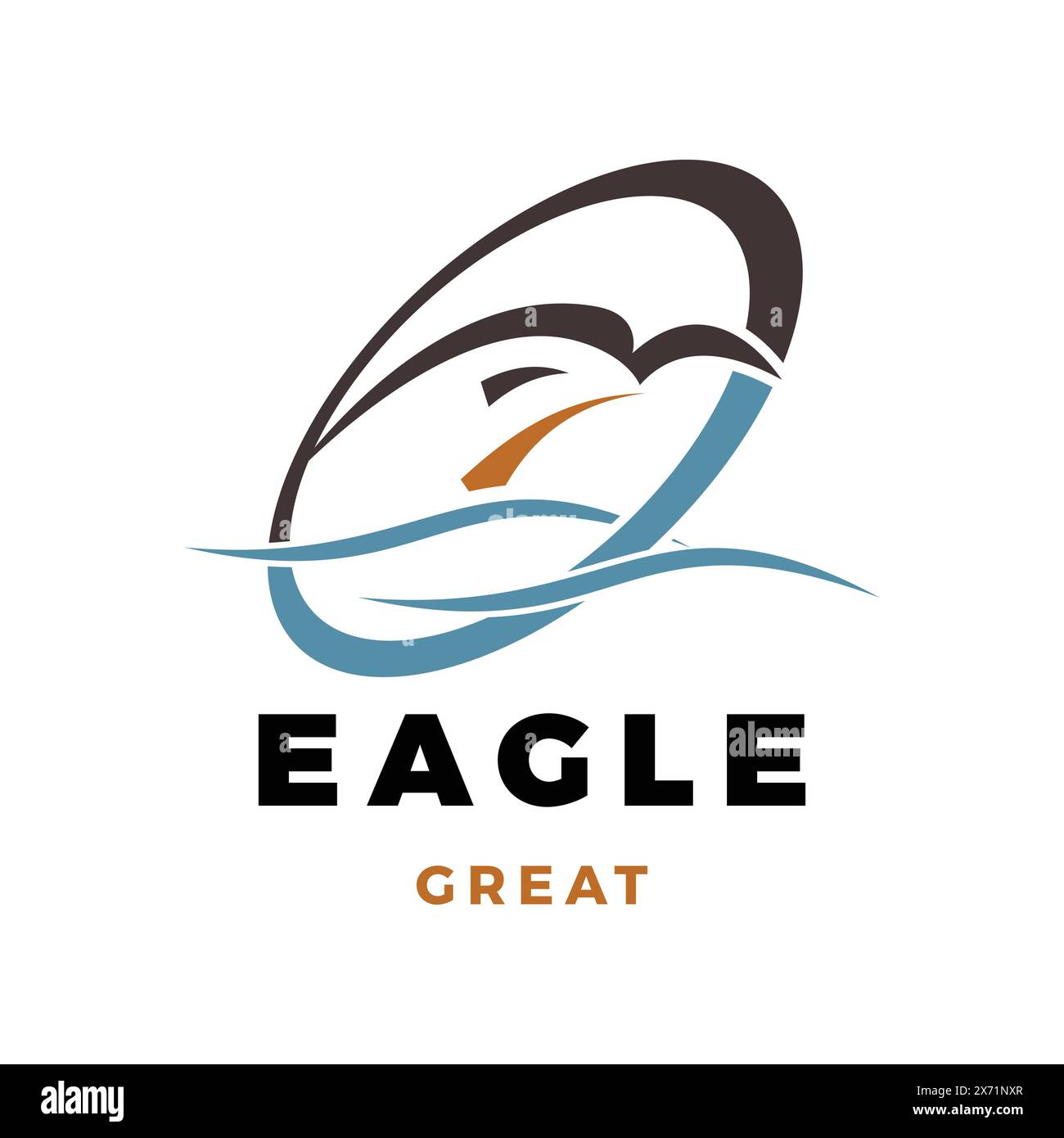 Eagle Icon Logo Design Template Stock Vector Image & Art - Alamy