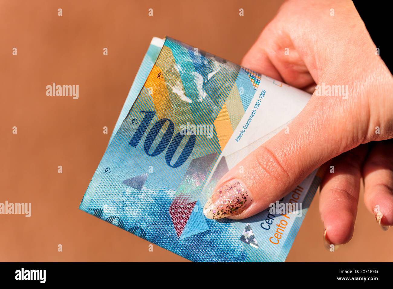 CHF money banknotes, detail photo of swiss franc. Swiss Franc currency ...
