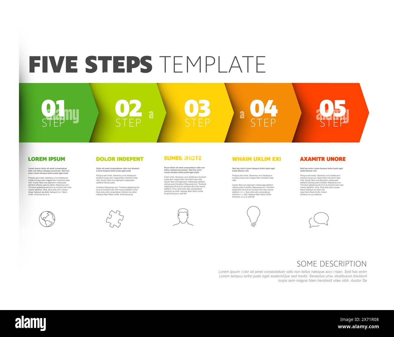 Instruction numbers sequence Stock Vector Images - Alamy