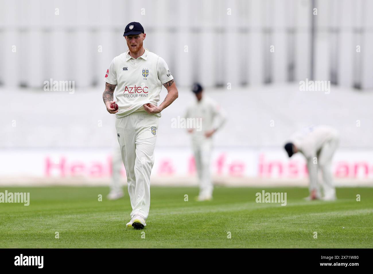 Durham's Ben Stokes on day one of the Vitality County Championship ...